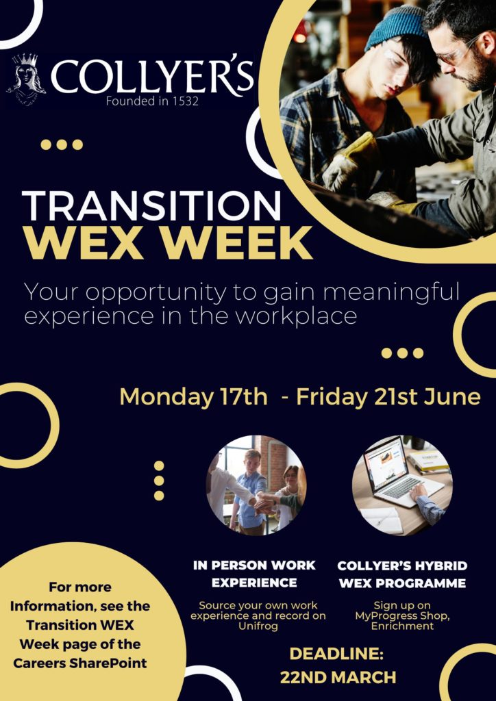 Work Experience - Collyer's